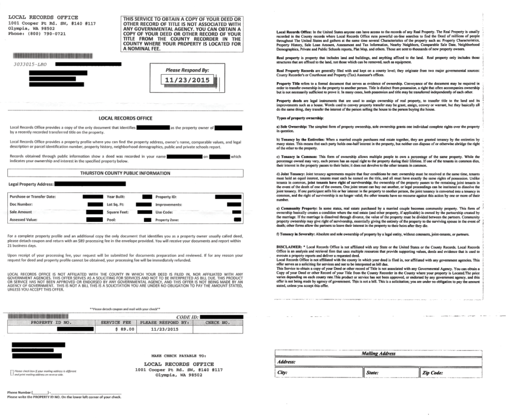 Deed Scam for Real Estate Buyers